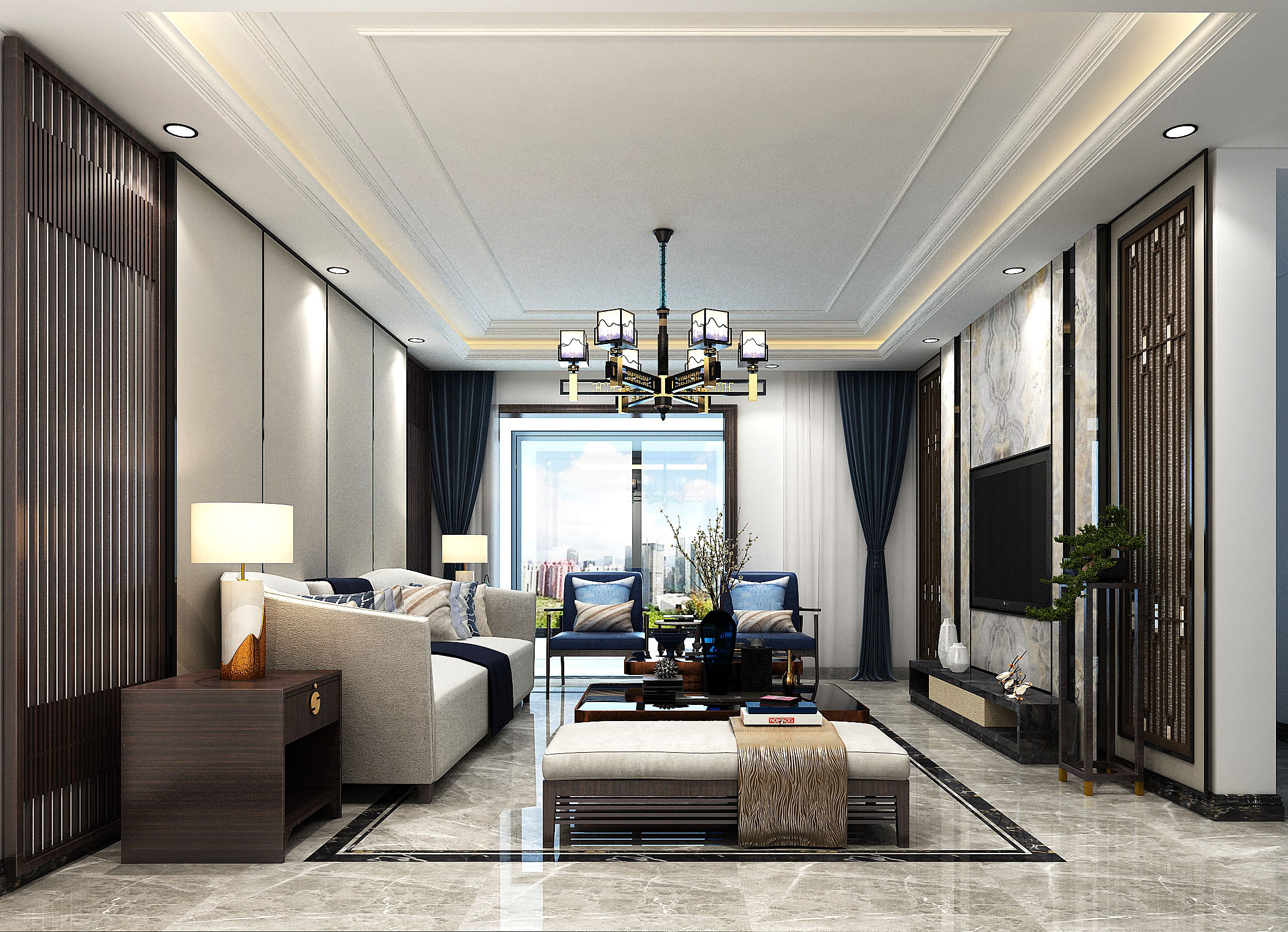 240 square meters of modern style large flat design, do you want to try ...