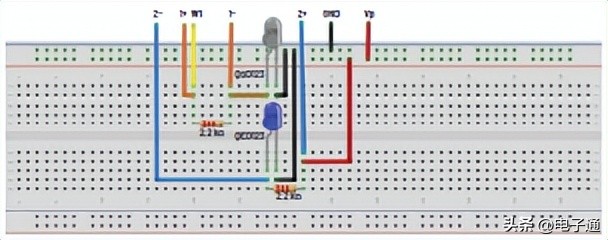Build an optocoupler using an infrared LED and an NPN phototransistor ...
