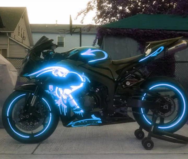 20 photos of motorcycles with colorful lights, when colorful lights and ...
