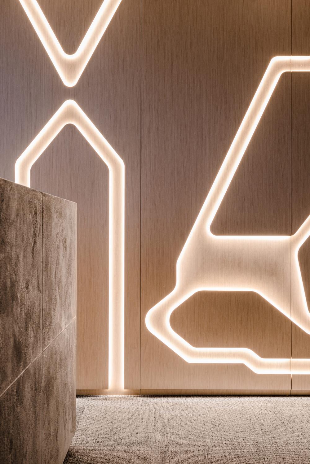 Minimalist industrial aesthetic space Emerson Warsaw headquarters ...