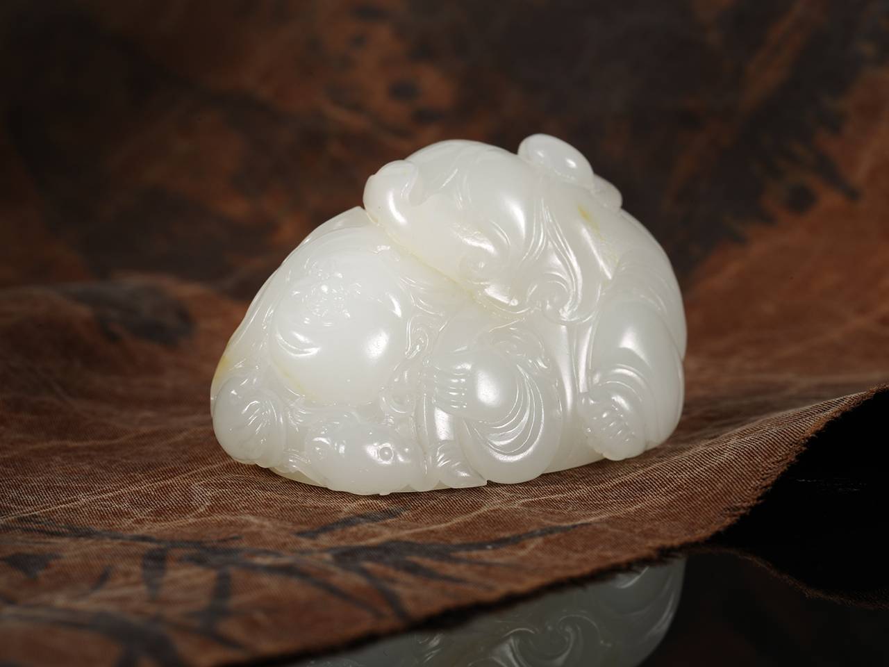 Bai Tuo Jade Carving Zhang Shengli Xinjiang Hetian Jade Seed Material ...