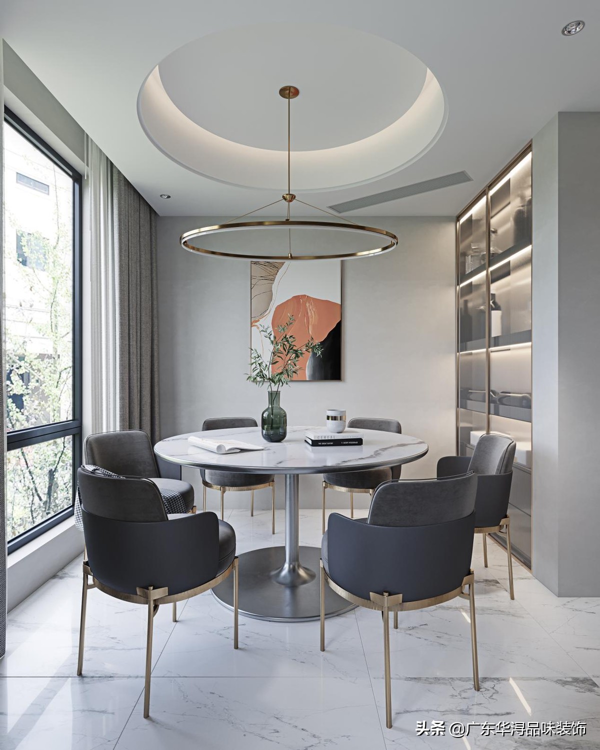 160 square meters modern style house, this living room is so cozy, I ...