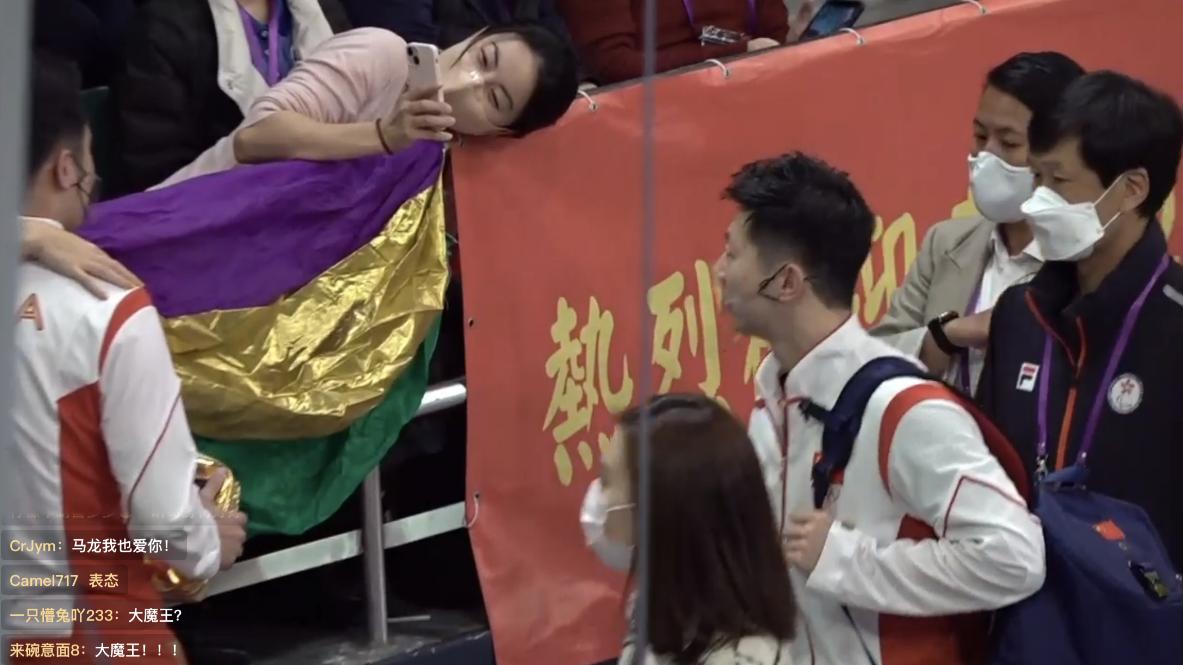 Dream linkage!Ma Long Xu Xin shook hands with her senior sister Zhang ...