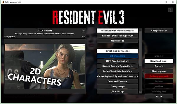 Resident Evil 3 remake mod manager - iNEWS