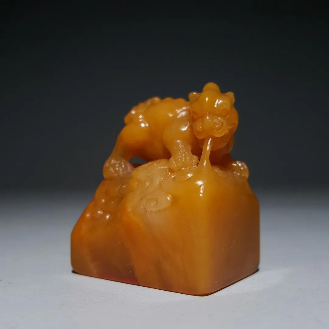 Friends who love seals, come and see, Zhao Mu engraved Tianhuang beast ...