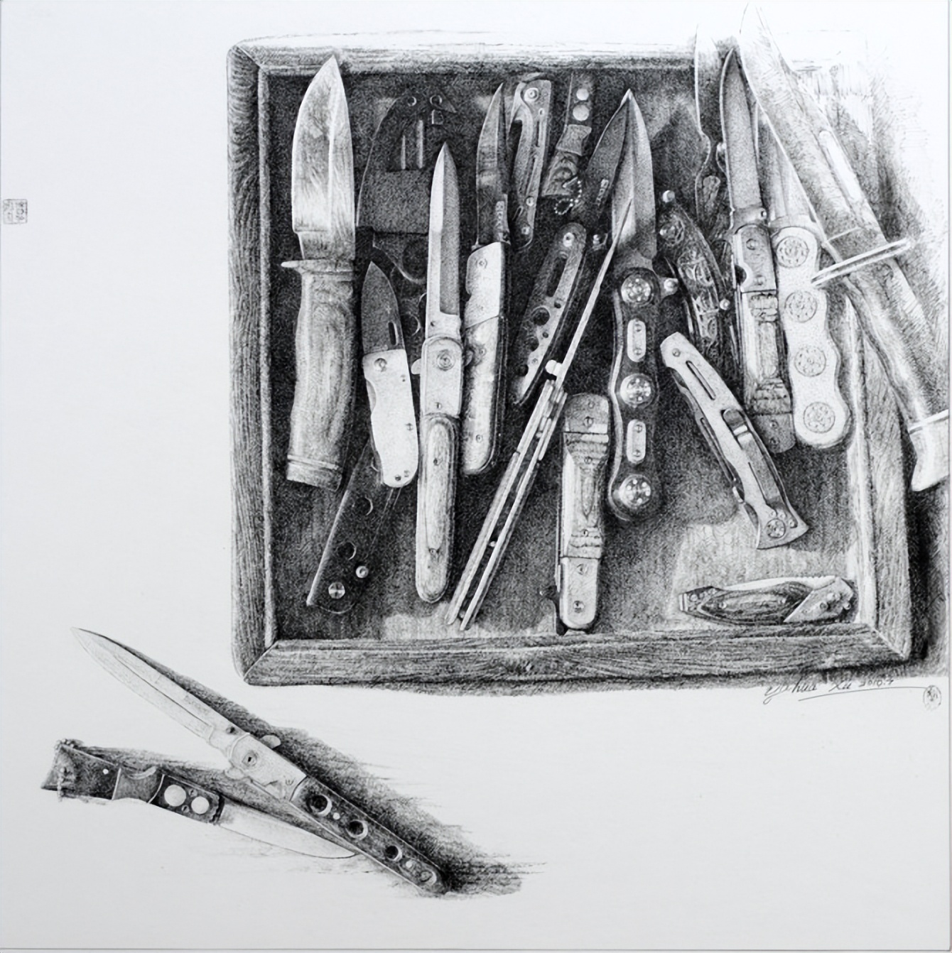 Chinese Art Sketch Sketch (19) Appreciation of Xu Yahua's Pen Sketch ...