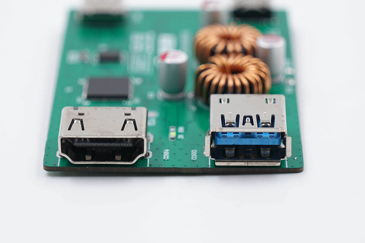 Two chips handle the fast charging function of the docking station, and ...