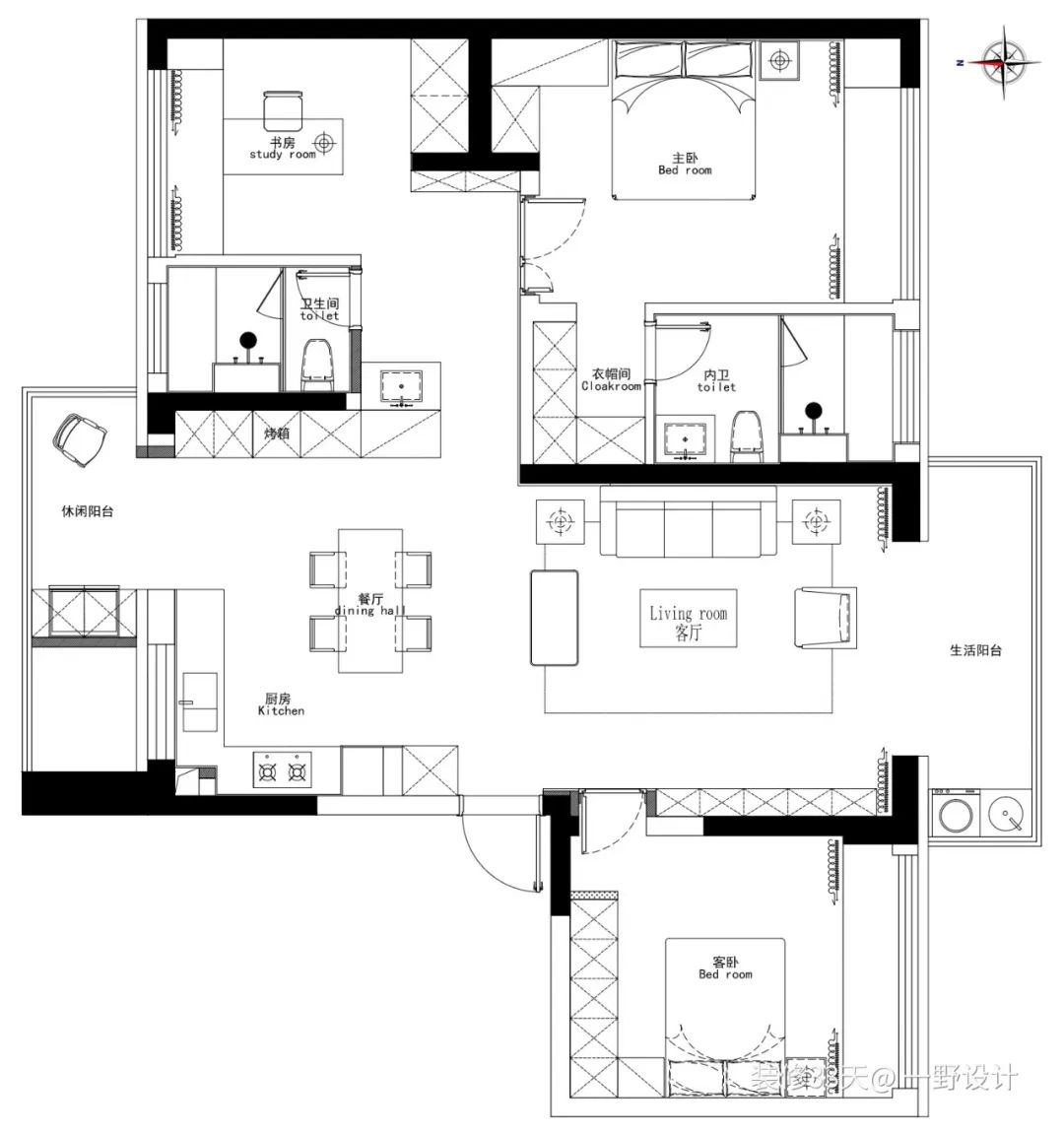 143 square meters modern and simple LDK integrated three-room - iNEWS