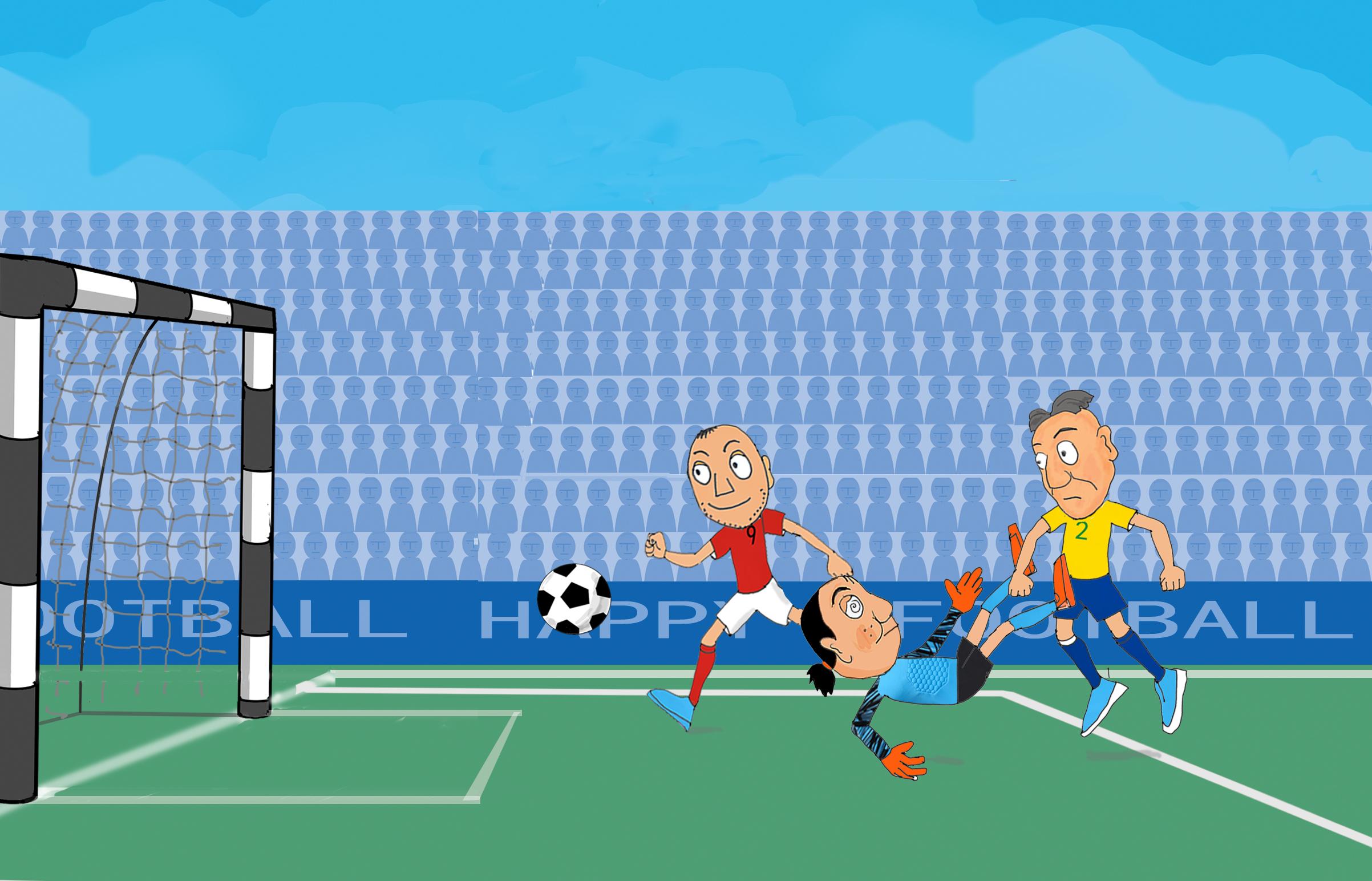 Comic sketch "Goalkeeper Fool" 52: Eager to save the ball - iNEWS