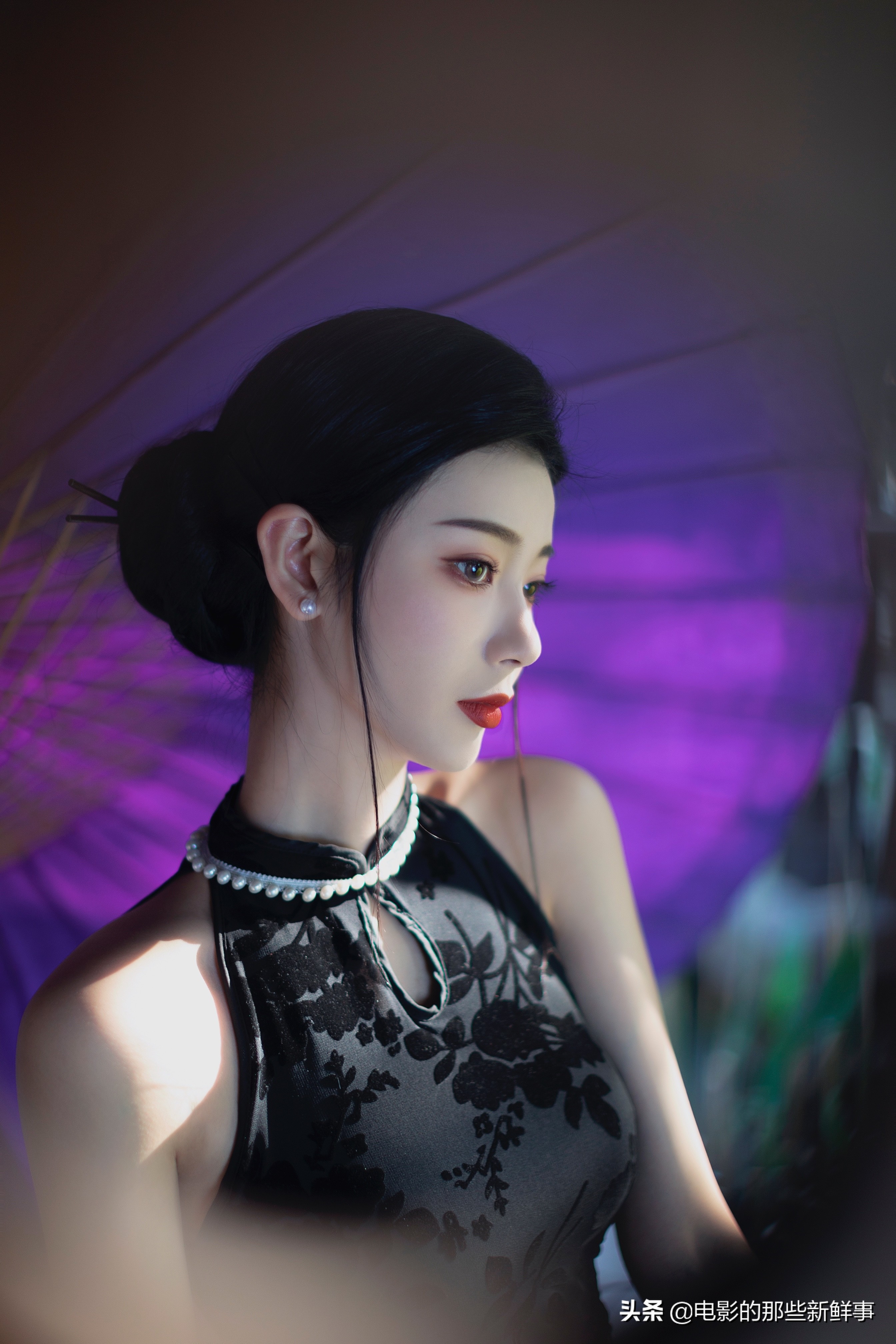 The beautiful photo of Wang Xingchen, a beautiful actress with long ...