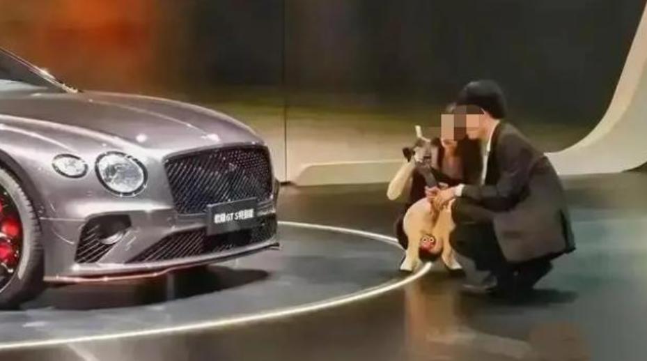 Bentley's female salesperson became popular, she squatted down to ...