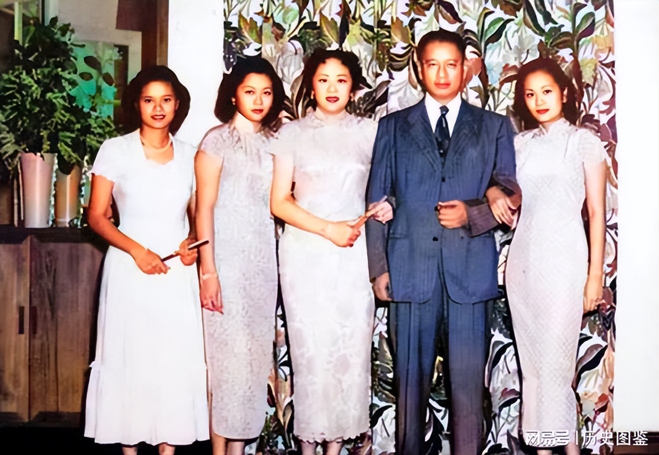 In 1949, Song Ziwen took a photo with his daughters: a beautiful family ...