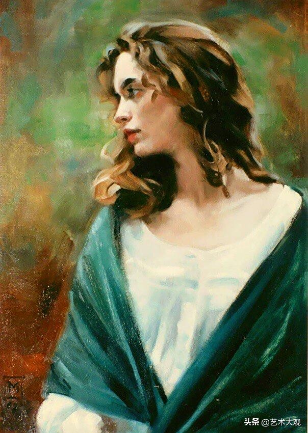 Appreciation of American painter Miles Williams Mathis portrait pastel ...