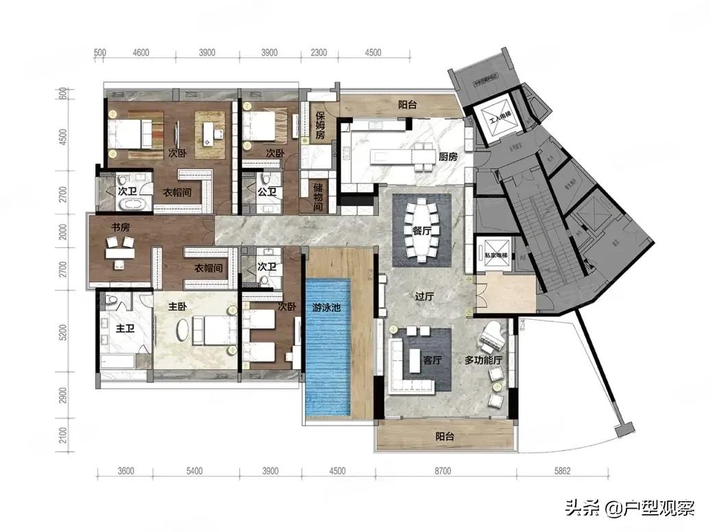 What is the experience of a 480 square meter flat floor with a sky ...