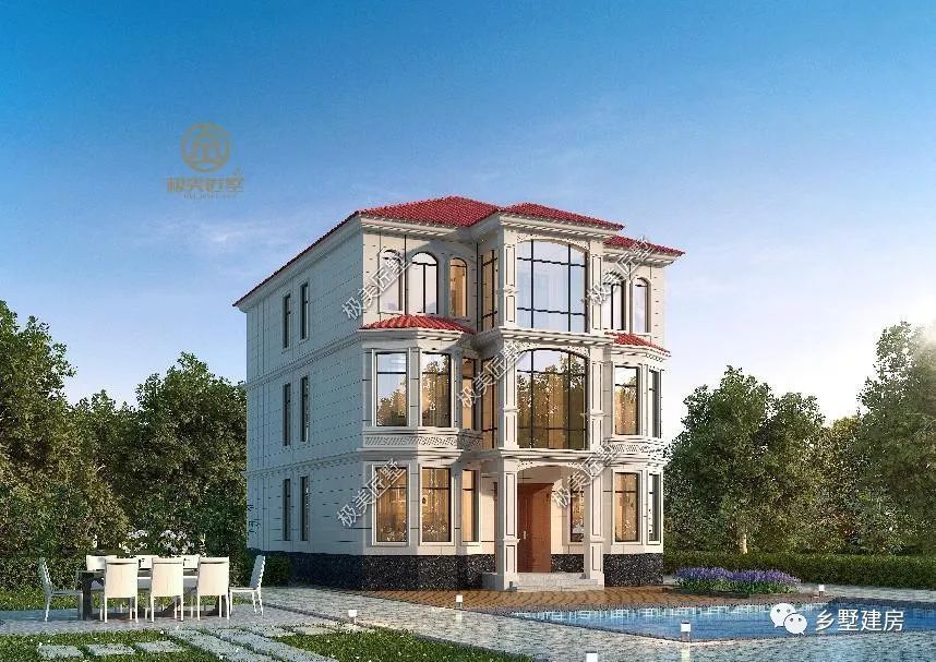 Five symmetrical self-built house designs, durable and not out of date ...