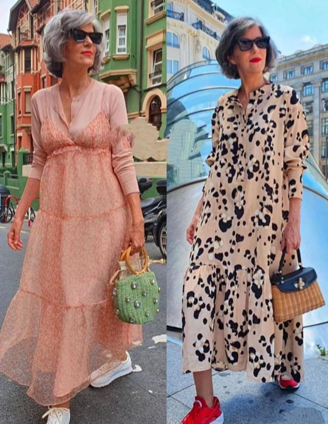 A fashionable grandma who has been beautiful all her life, she will ...