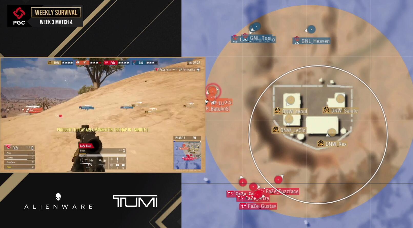 PGC第三周生存賽第4局 DNW防守無懈可擊守住天命房區吃雞晉級 - 頭條匯