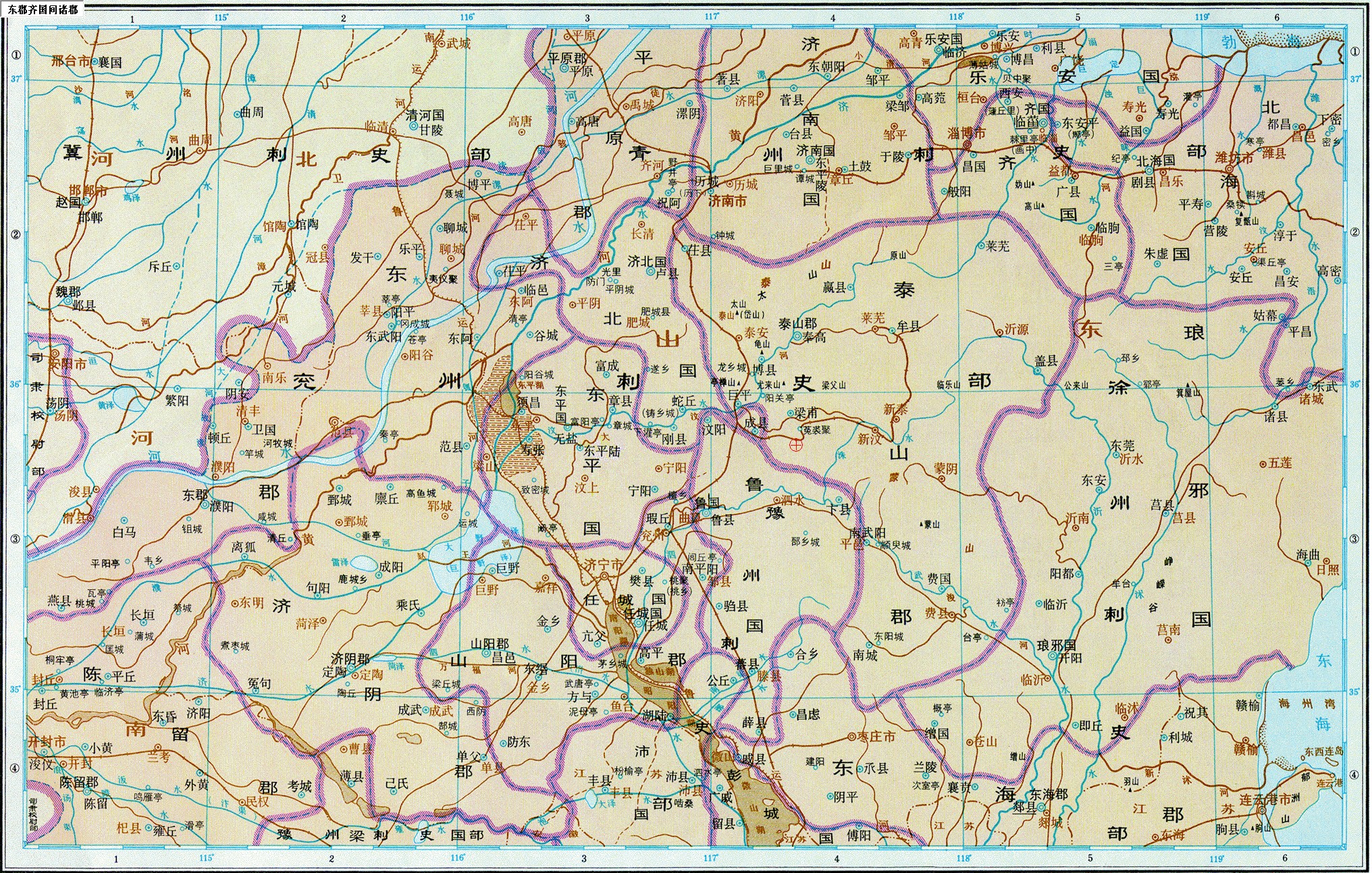 "Historical Maps" Ancient Chinese Maps (Eastern Han Dynasty) - iNEWS