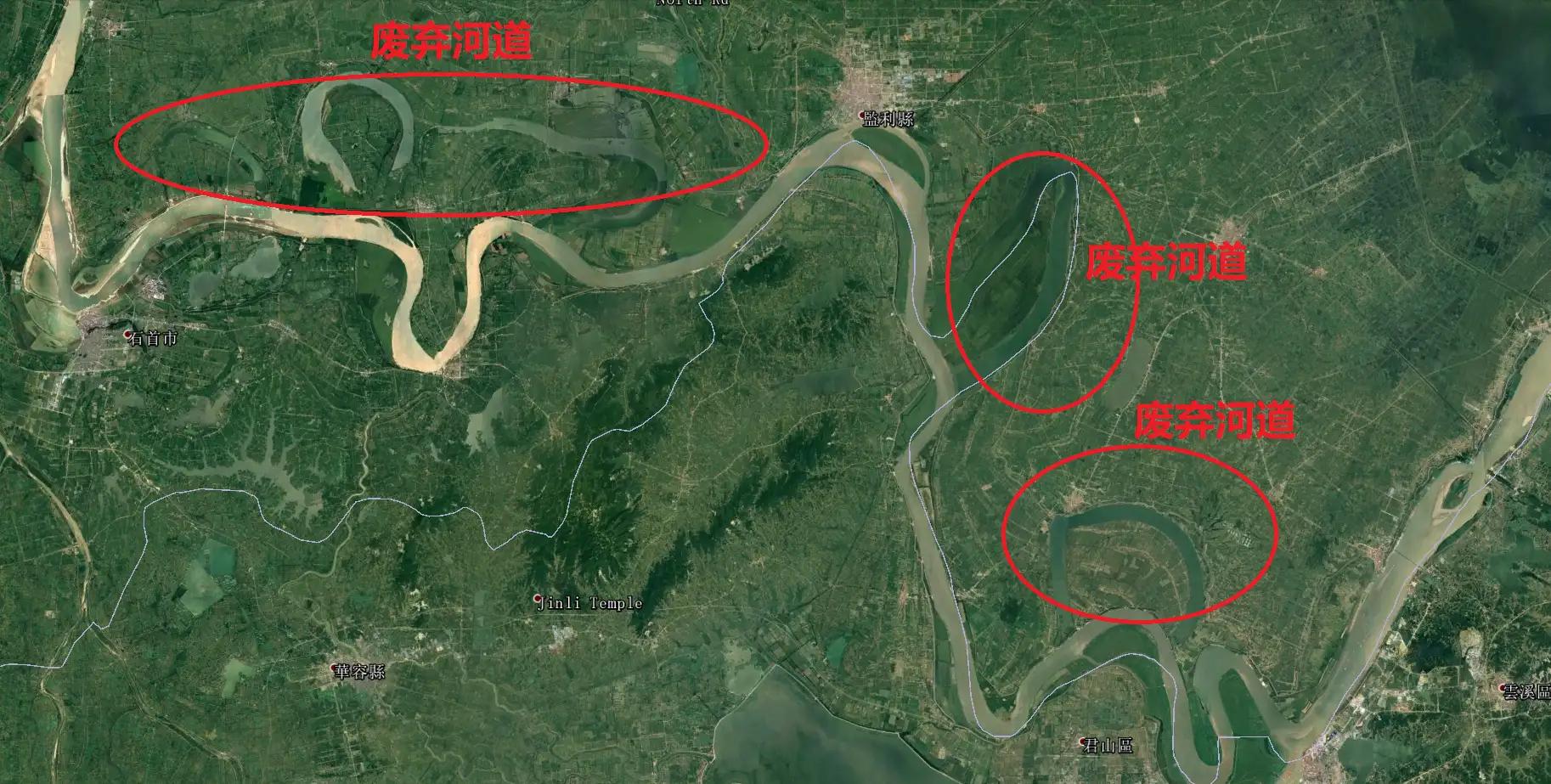 The twists and turns of the Jingjiang section of the Yangtze River and ...