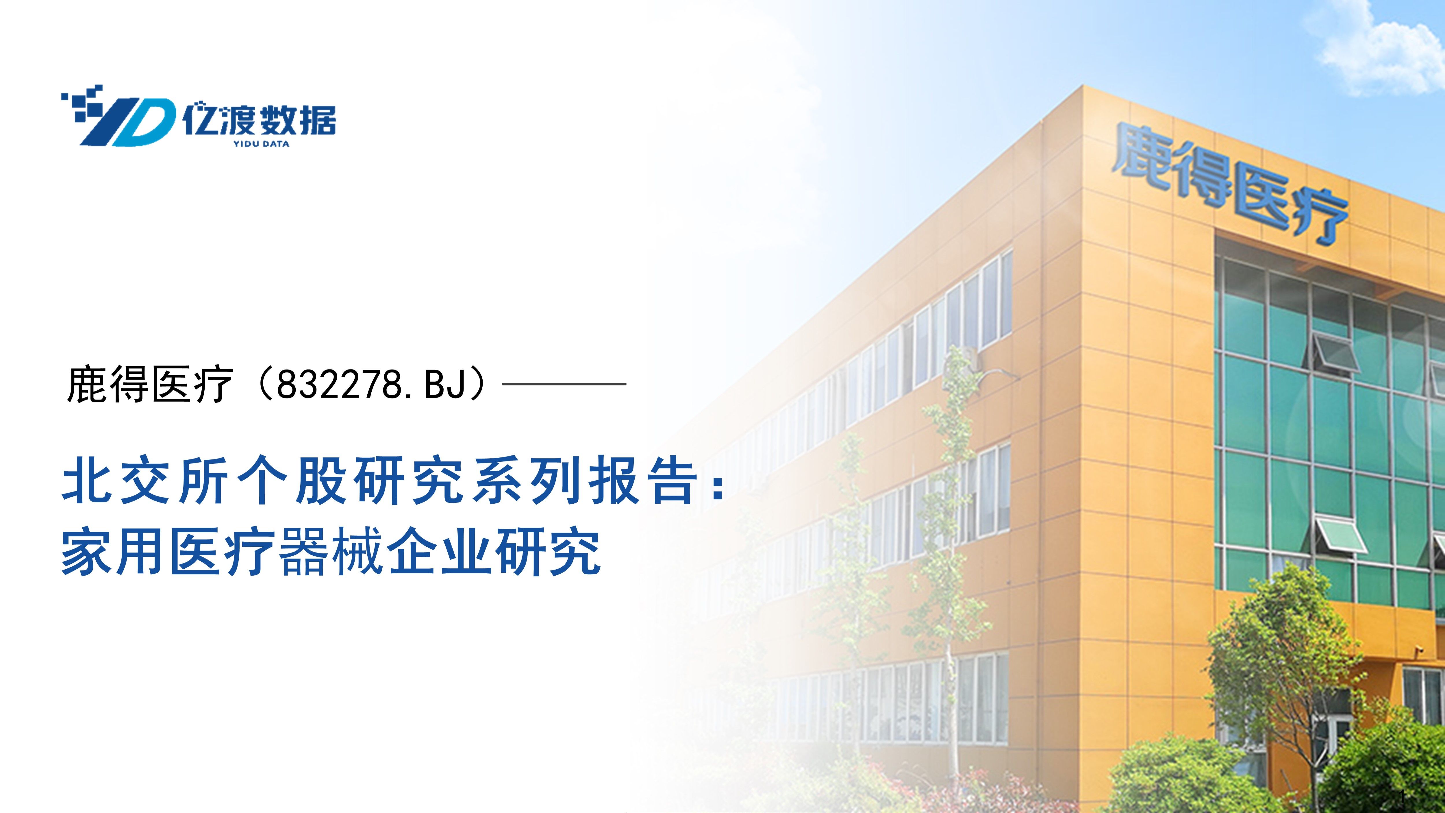Lude Medical (832278)——Research on Household Medical Device Enterprises ...