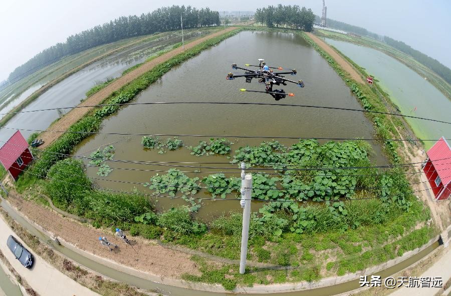 "UAV monitors the water level of the pool to optimize the allocation of ...