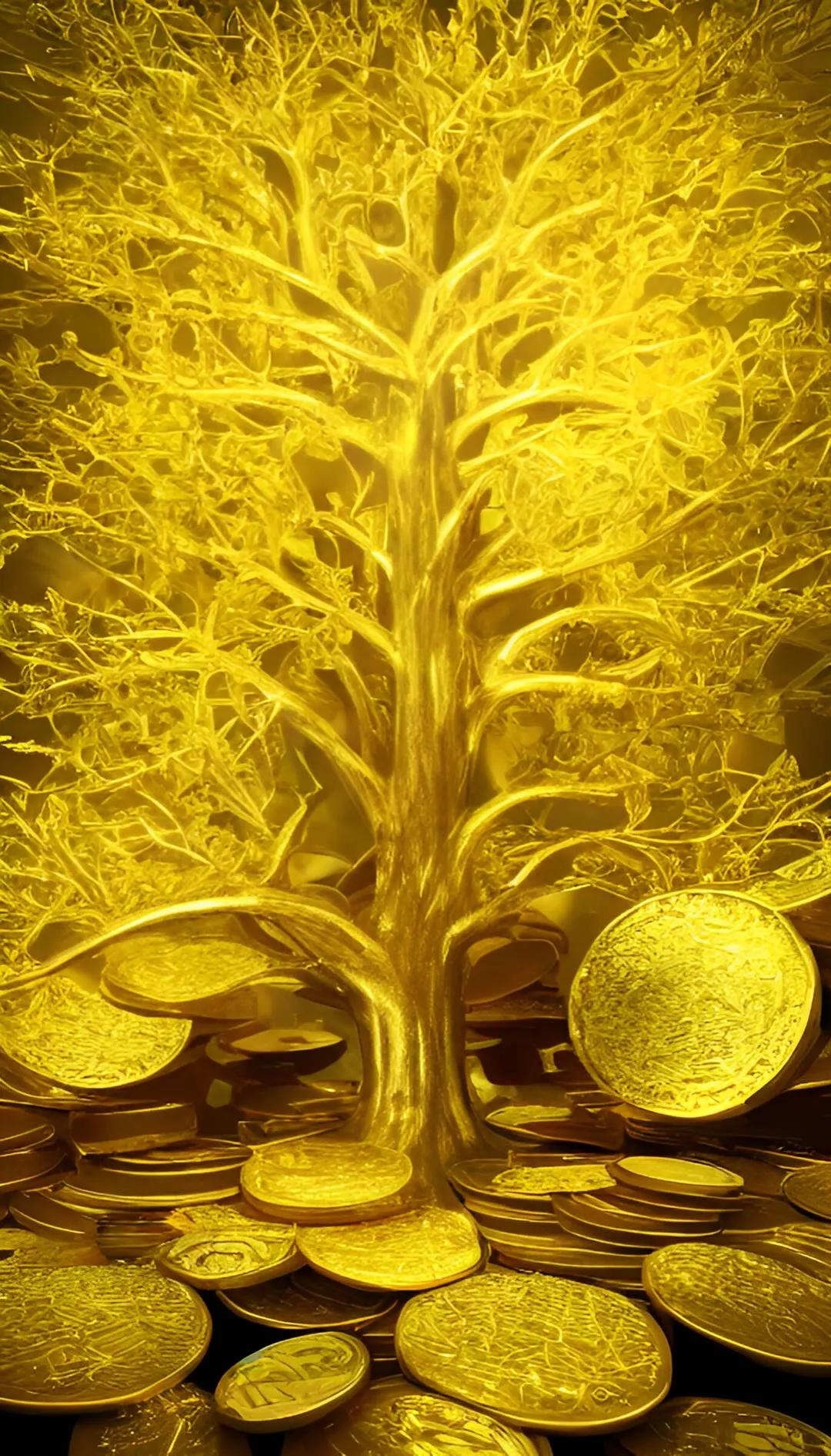 Golden Tree - Ai Painting - iNEWS