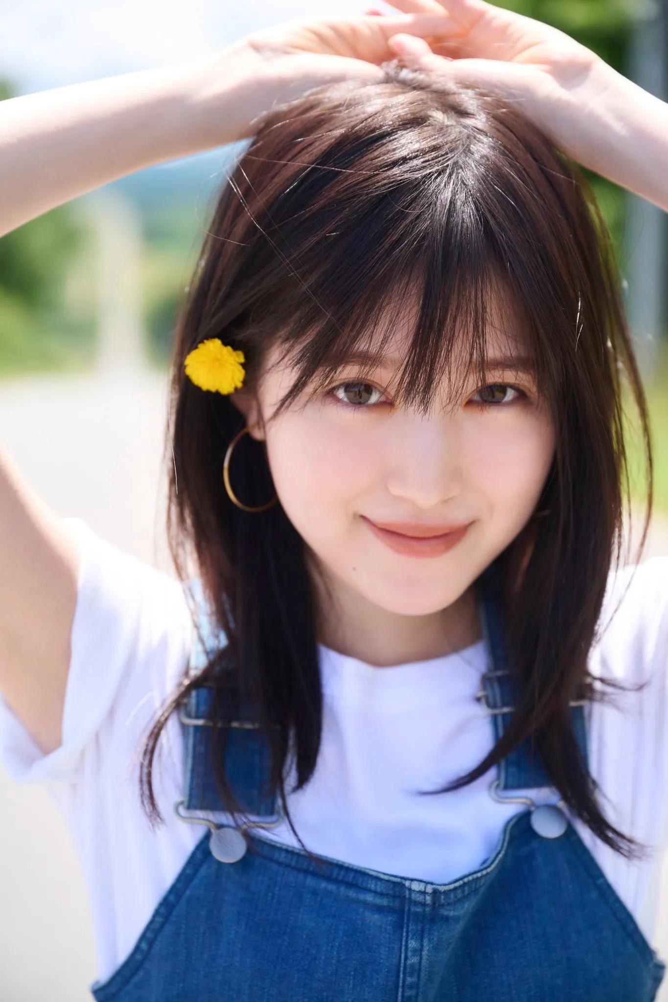 Fukumoto Riko's sweet and healing photo, full of the beauty of spring ...