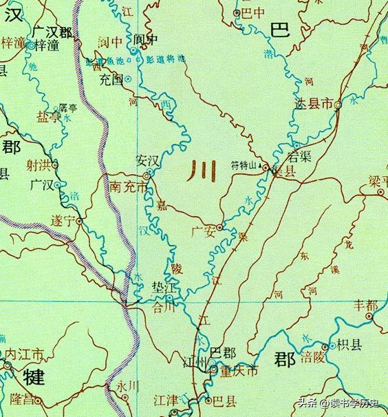 Through the map, understand the historical changes of Guang'an City ...