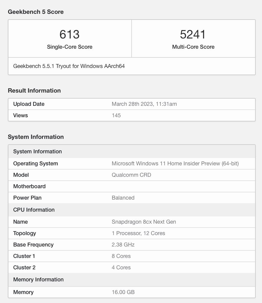 Qualcomm Snapdragon 8cx Gen 4 Appears on Geekbench: Confirms 8+4 Core Design - iMedia