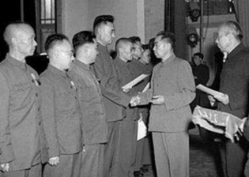 On the eve of being awarded the title in 1955, Xu Shiyou was ...
