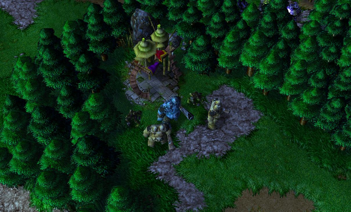 The night elves practice a strong position at the beginning, and the ...