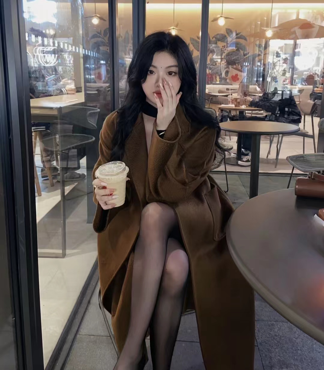 18 sets of caramel coats with pictures, so strong autumn and winter ...