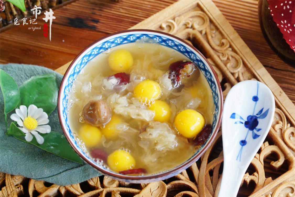 "Into the tangerine peel soup, out of the white fungus soup", what does ...