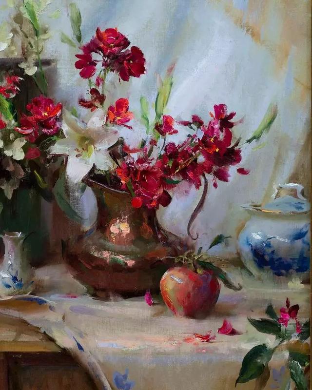 The oil painting landscape of American painter Daniel F.Gerhartz is so ...