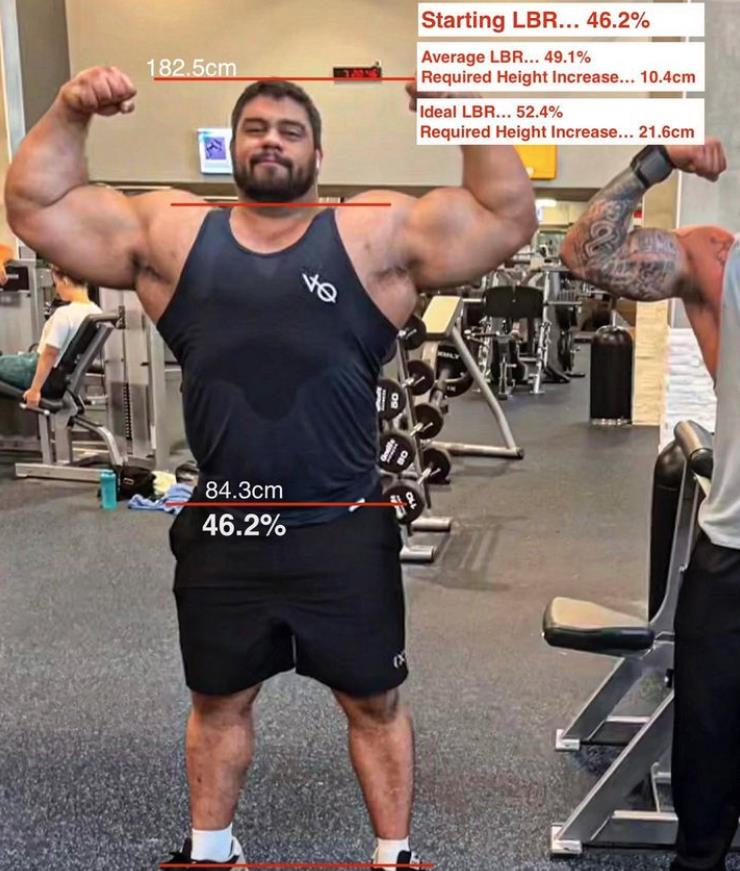 A 1.83 meter tall American man thought his legs were short, so he had ...