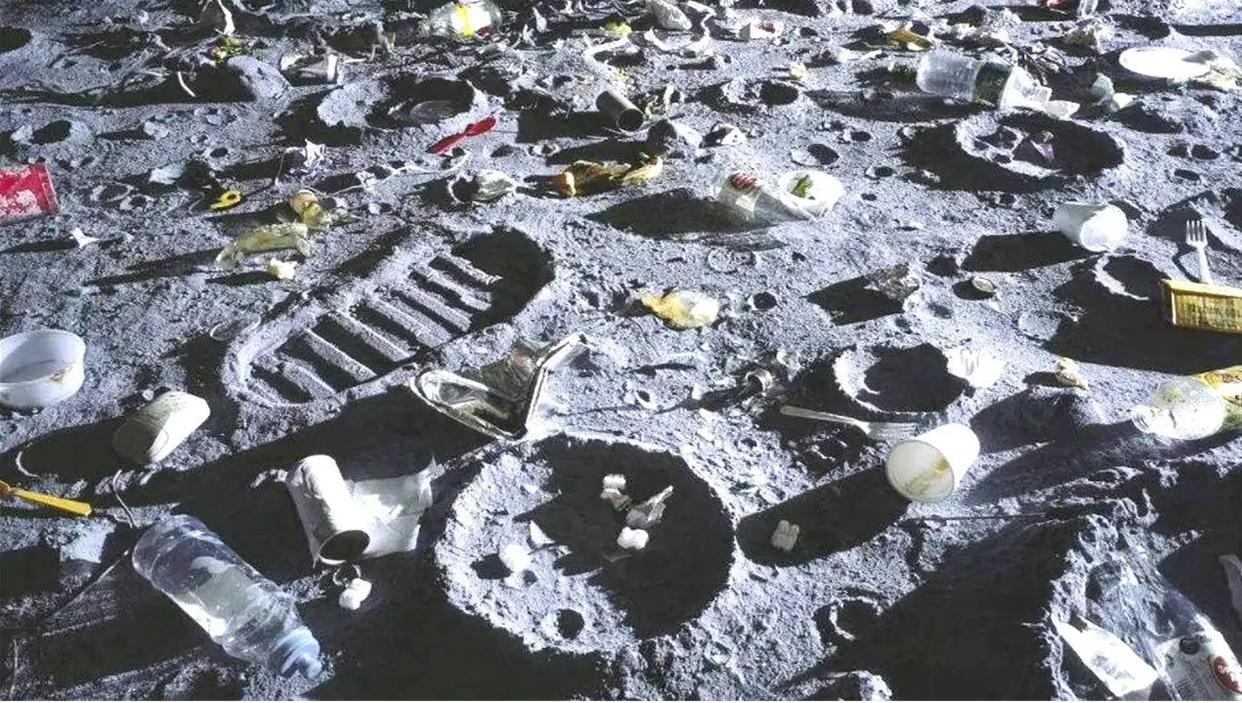 There are more than 200 tons of garbage on the moon, all left by ...