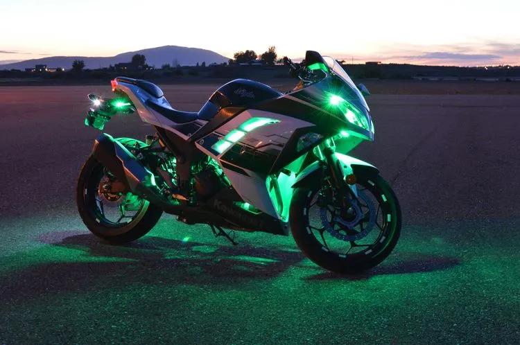 20 photos of motorcycles with colorful lights, when colorful lights and ...
