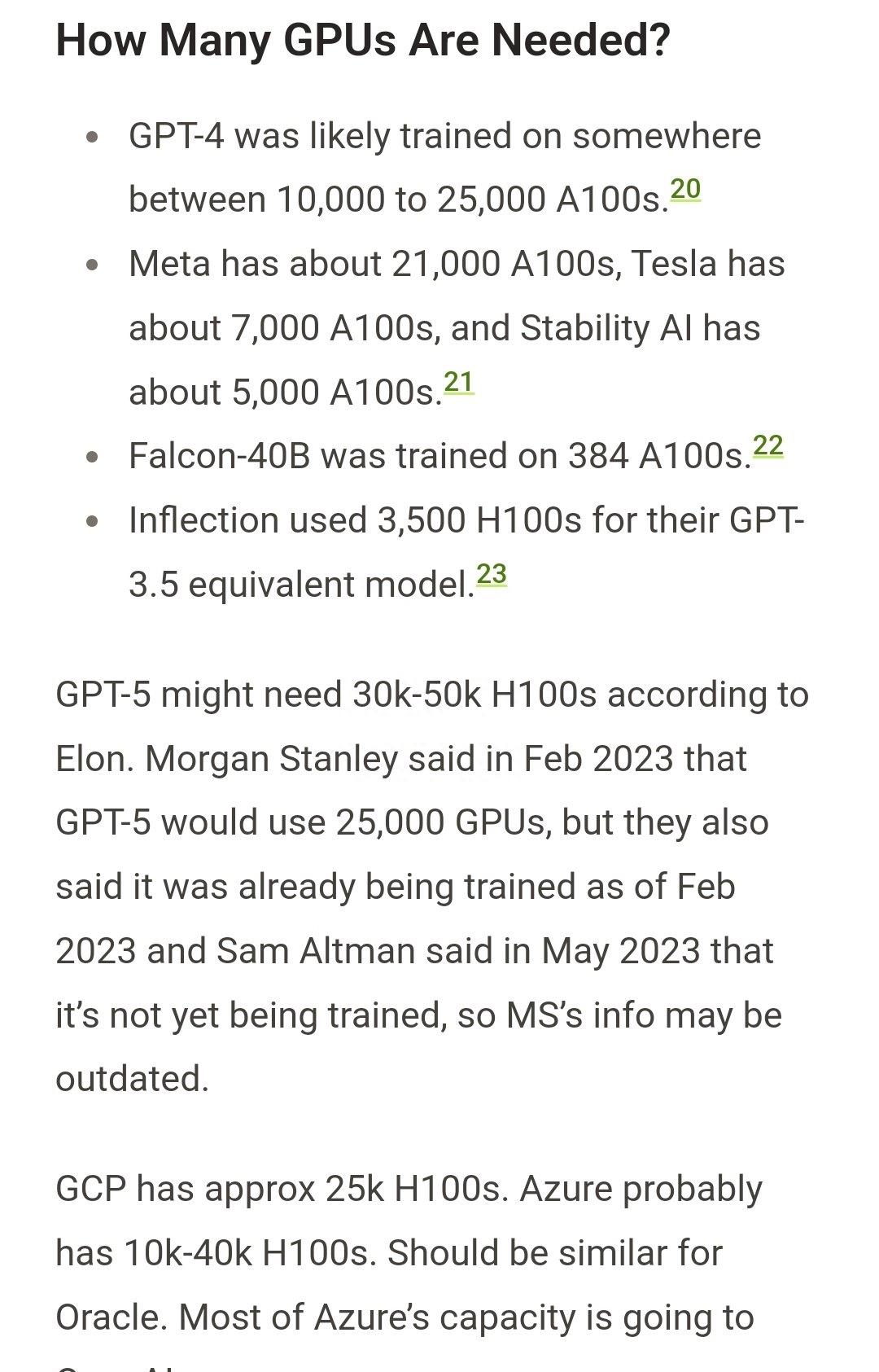 The birth of GPT-5 requires 50,000 H100s! The total demand is 430,000 ...