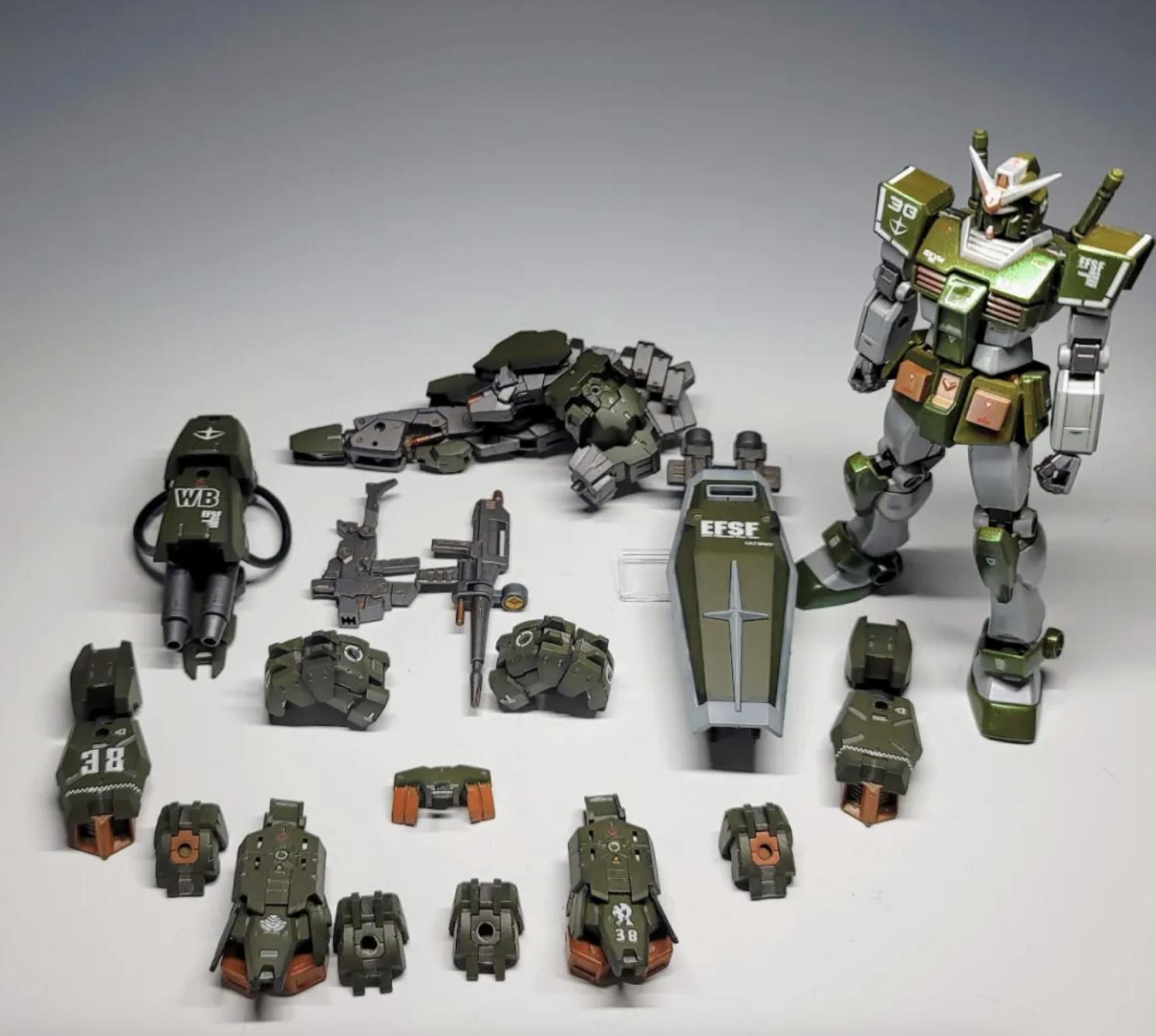 30MM Parts Mix and Match Gundam Model Modification FA78 Gundam Model ...