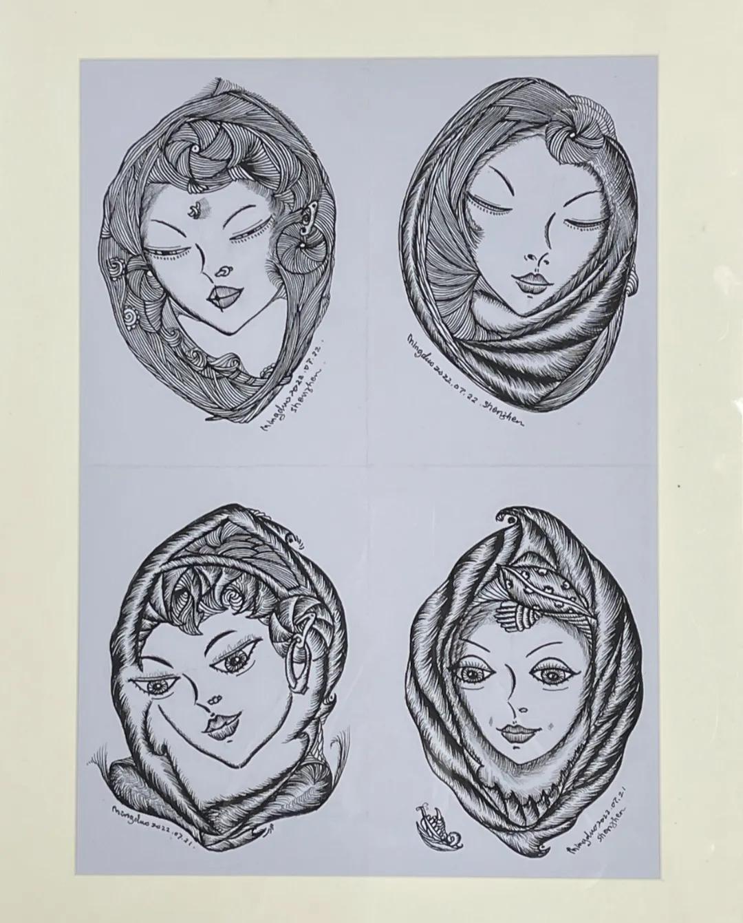 Wang Mingduo Human Face Meditation Painting Exhibition - iNEWS