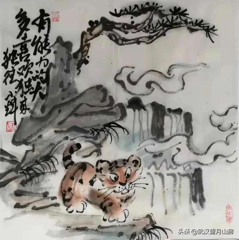 He Renyin New Year, Liao Xiaohui Tiger New Year Painting Tiger - iNEWS