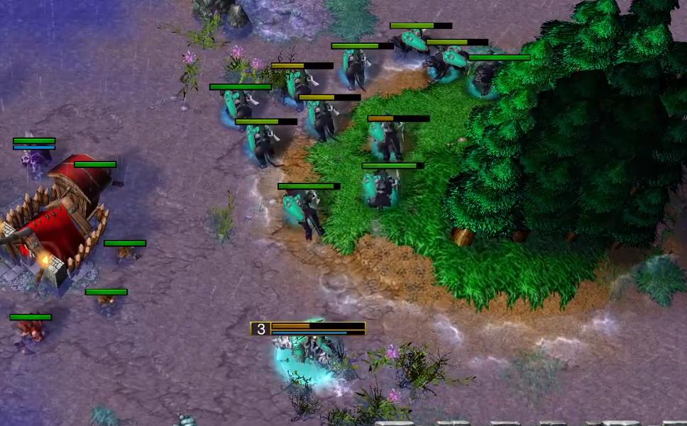 Warcraft 3: A melee huntress with agility, normal attack and ejection ...