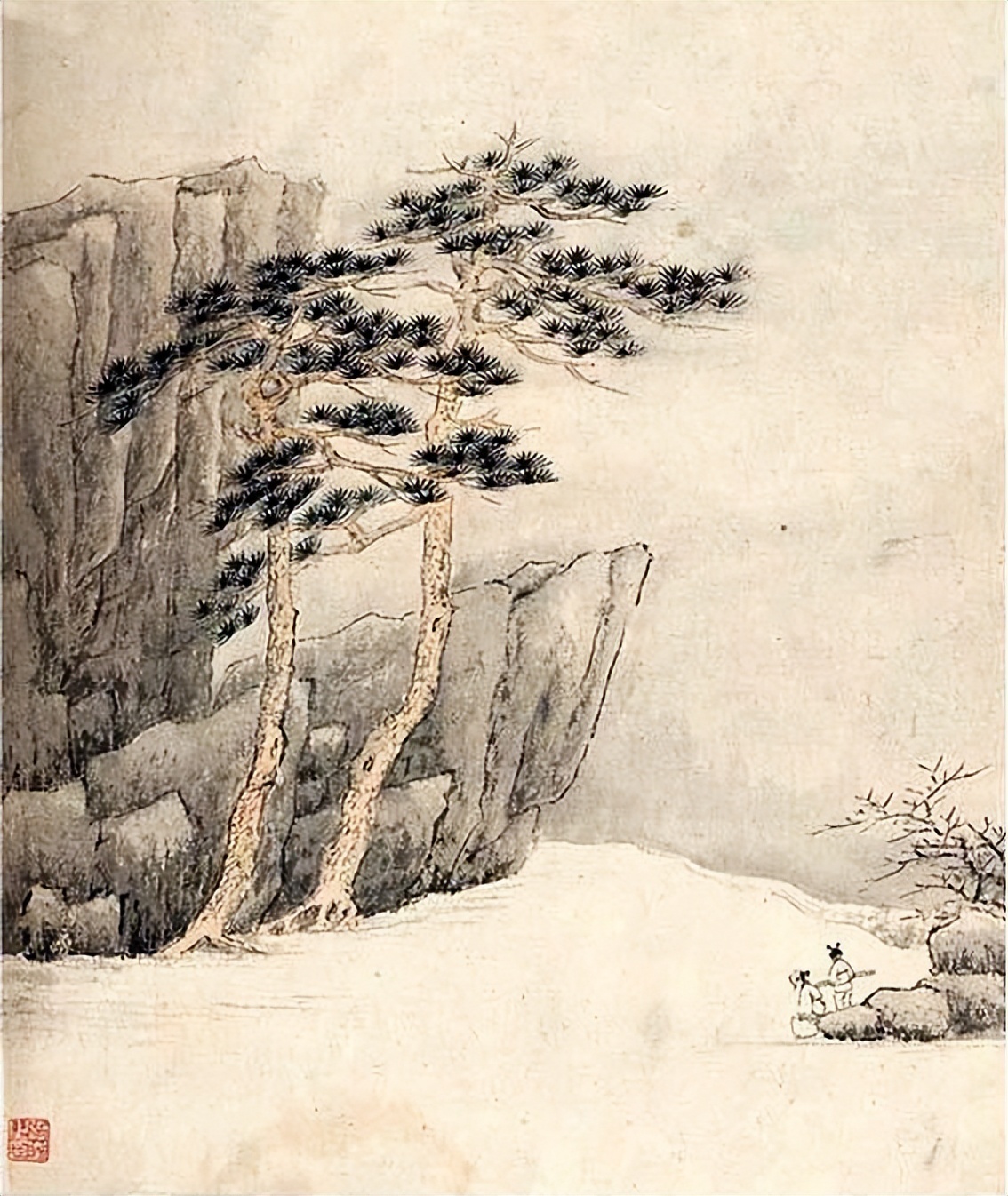 Spiritual Encounter and Vision, painted by Zhang Yin [Landscape Album ...