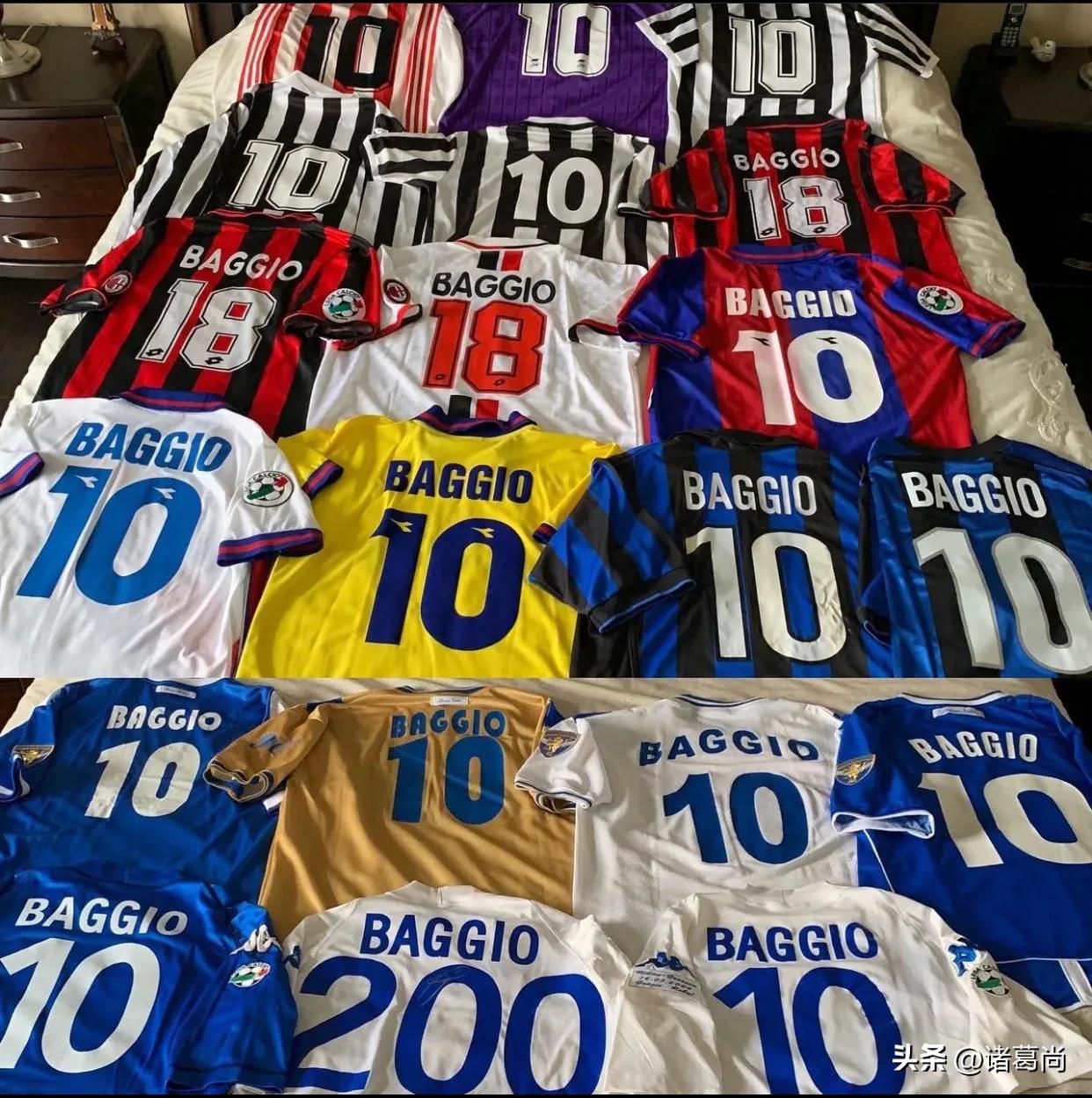 Roberto Baggio's career shirt numbers and kit evolution - iNEWS