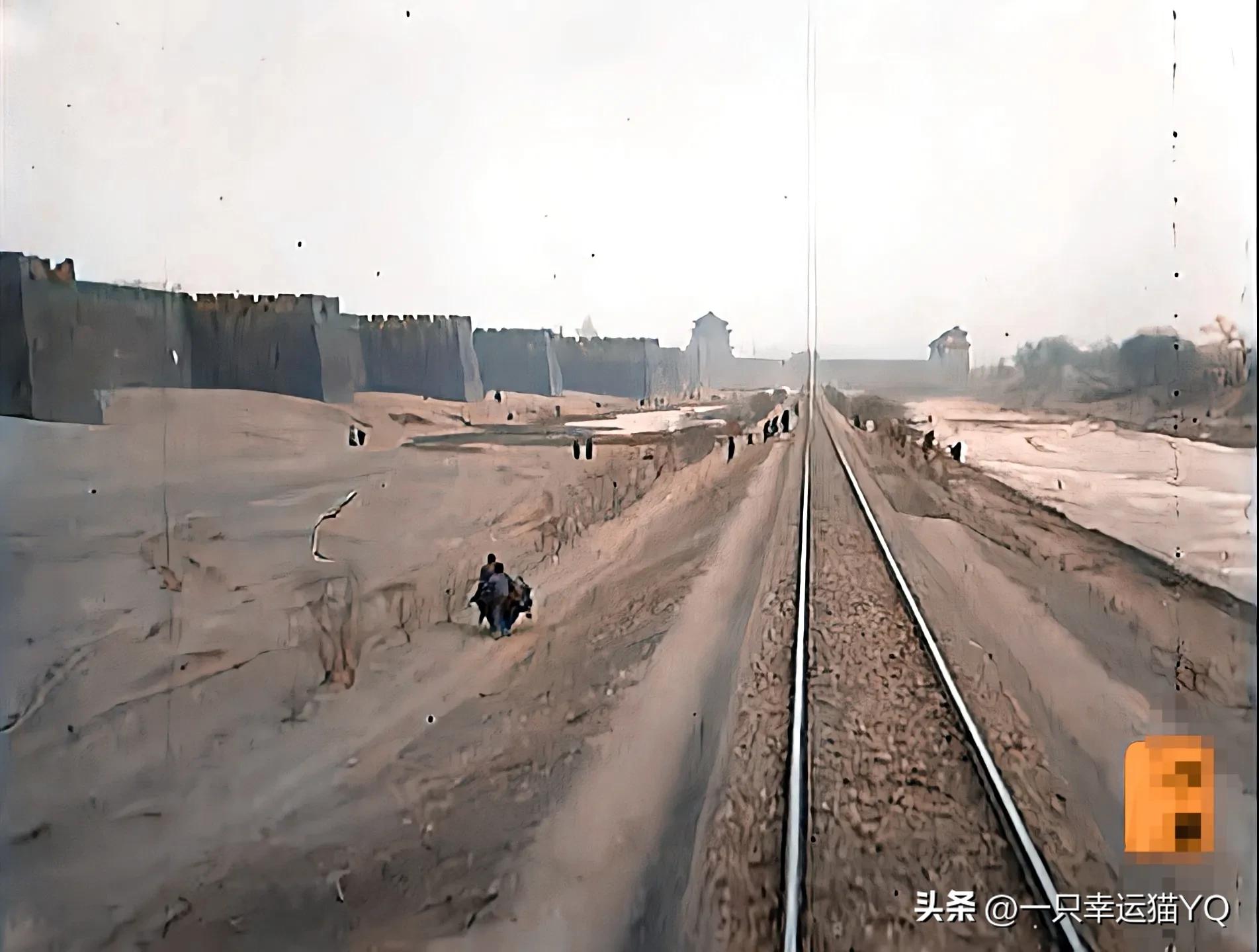 Colored old photos of the city walls of Beijing, what would it be like ...