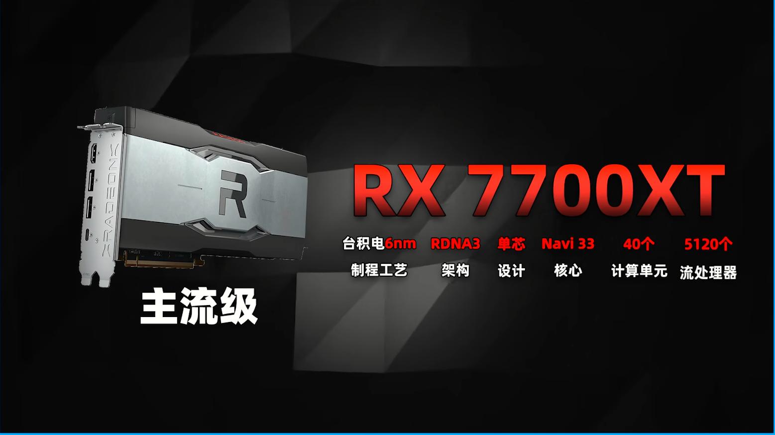 AMD's next-generation dessert RX 7700XT exposure: 8GB video memory 200W power consumption, but ...