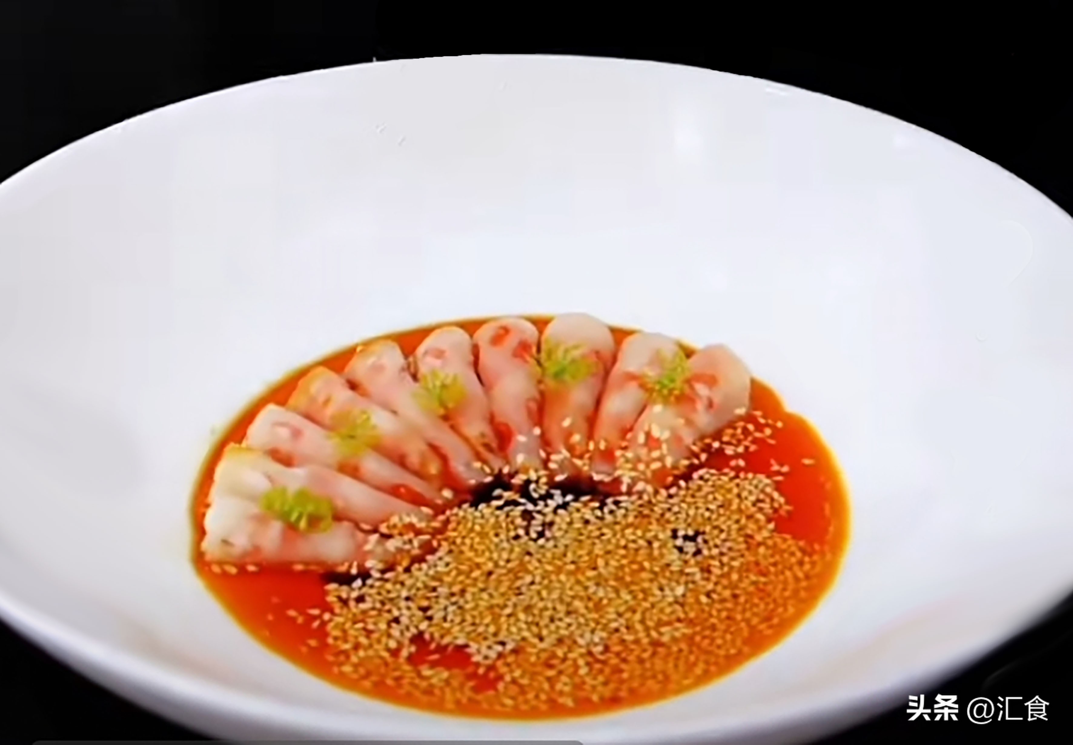 Beef Tendon Meat in Golden Soup, Crispy Lotus Root and Sweet Shrimp ...