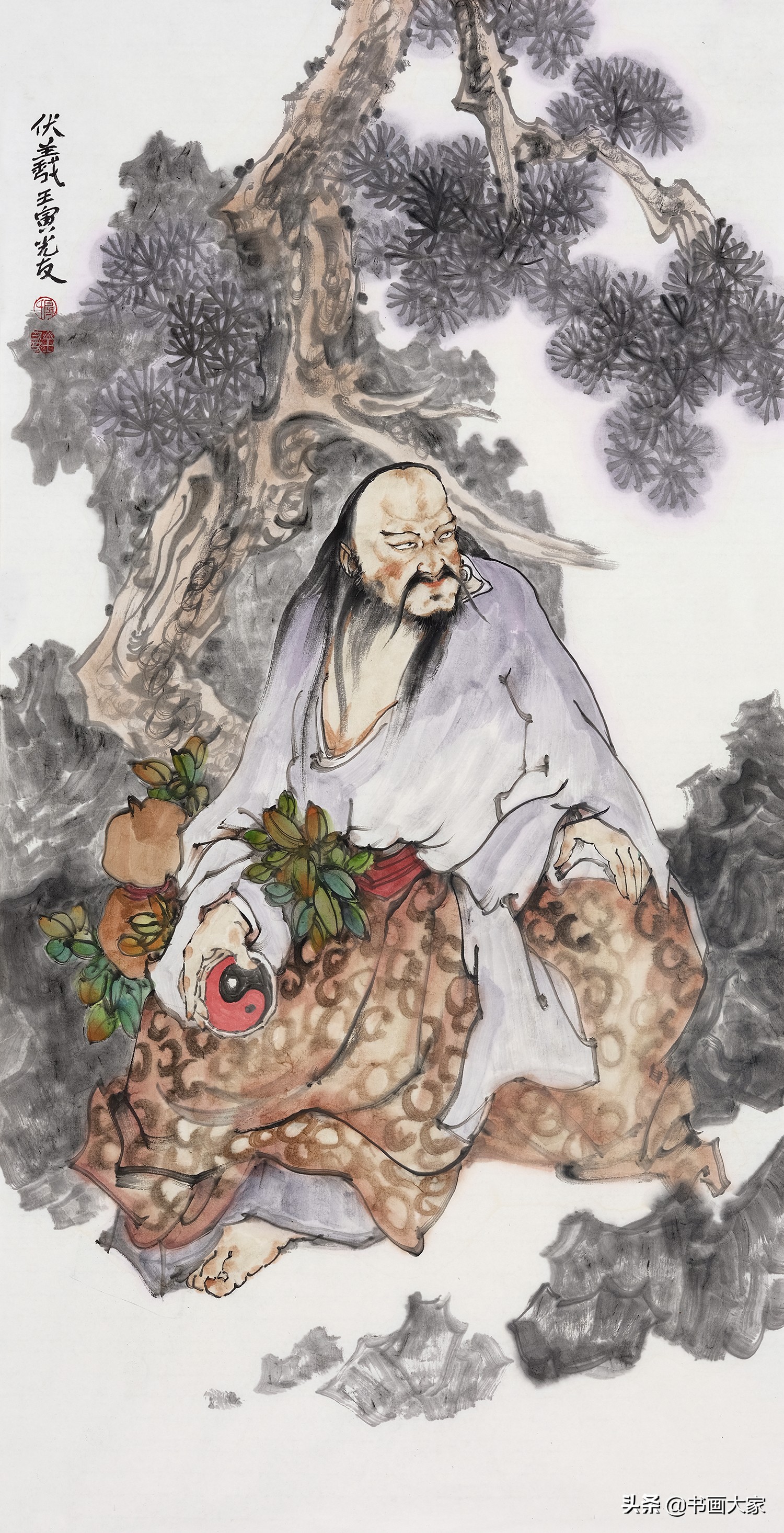 "Masters of Calligraphy and Painting" Fang Guangyou's immortals, Fuxi ...