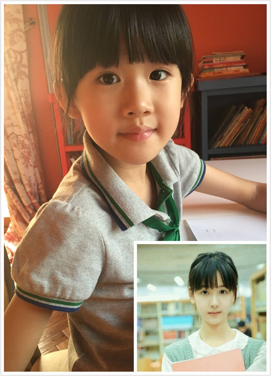 Lu Yisun's 14-year-old daughter dances the women's group dance. Belle has slender limbs and a ...