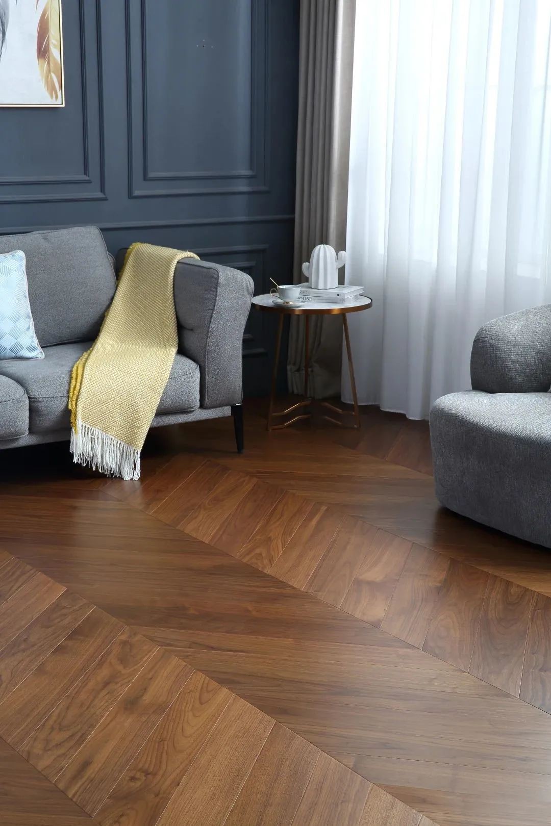 Large slabs, stable, warm, and good-looking, the floor of the living ...